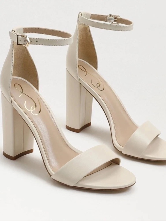 Sam Edelman | Shoes | Sam Edelman Yara Cream Block Heel Sandals | Poshmark